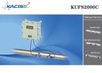 China KUFS2000C Explosion Proof Clamp On Ultrasonic Flow Meter with Bi-directional Measurement for DN32-DN6000 Pipes for sale