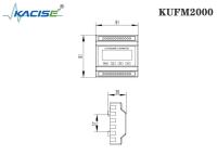 China KUFM2000 Clamp On Type Ultrasonic Flow Meter Module Small Volume Overall Function for sale