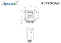 China KUFS2000A2 Wall Mount Insertion Ultrasonic Flow Meter for DN50-DN6000 Pipe with Bi-directional Measurement and RS485 MODBUS Interface for sale