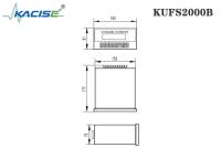 China KUFS2000B Panel Mount Insertion Ultrasonic Flow Meter with ±1% Accuracy for DN50-DN6000 Pipes and RS485 MODBUS Interface for sale