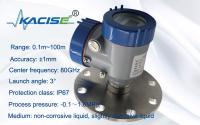 China 80GHz Non Contact FMCW Radar Level Sensor with 1mm Accuracy and IP67 Protection for Slurry Storage Tanks for sale
