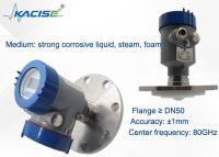 China 80GHz Radar Level Gauge for High Temperature and Corrosive Tanks with FMCW Technology for sale