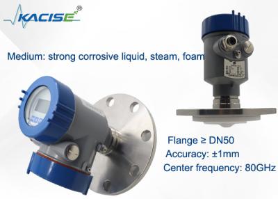 China 80GHz Radar Level Gauge for High Temperature and Corrosive Tanks with FMCW Technology for sale
