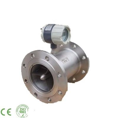 China 304 Stainless Steel Gas Turbine Flow Meter with ExdIIBT6 Explosion Proof and ±1.5% Accuracy for sale