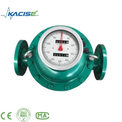 China High Viscosity Liquid Oval Gear Flow Meter with Digital Display and 0.5% Accuracy for sale