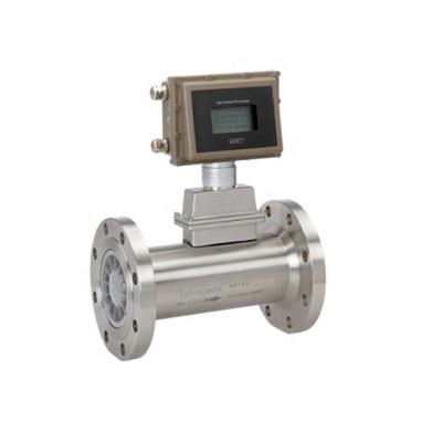 China Flange Type Turbine Gas Flow Meter Digital LPG Flow Meter with explosive-proof Grade ExdIIBT6 for sale