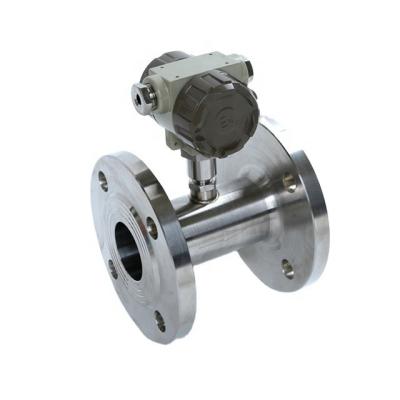 China High Accuracy ±0.2% Turbine Flow Meter for Diesel and Fuel Oil with 24VDC Power Supply and Stainless Steel Construction for sale