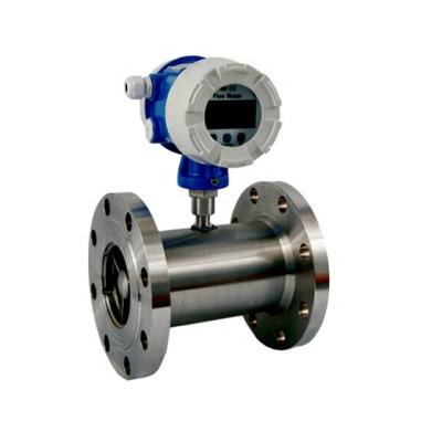 China High Accuracy ±0.2% Stainless Steel SS304/SS316 Turbine Flow Meter with Wide Range 1:20 for Oil and Liquids for sale