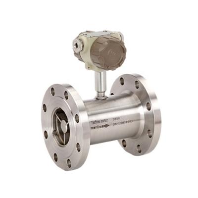 China High Accuracy ±0.2% Turbine Flow Meter for Diesel Fuel and Oil with SS304/SS316 Material and 4-20mA Output for sale