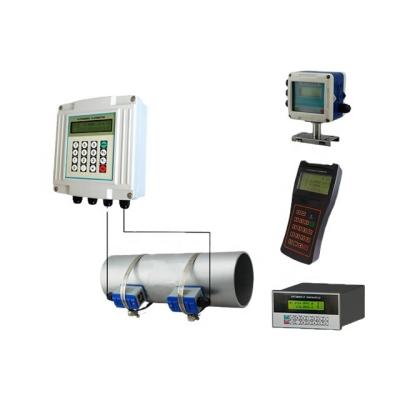 China low cost clamp on type ultrasonic flow meter china with accuracy up to 1.0% for sale