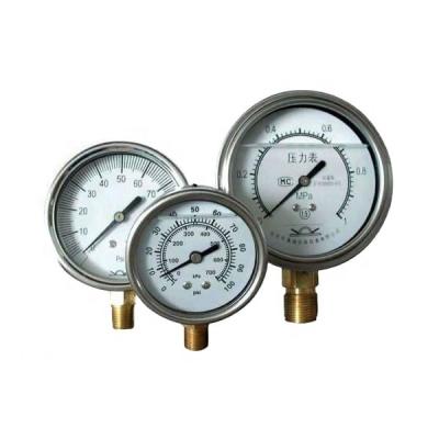 China Aluminium Glycerine Freon Hydraulic Pressure Gauge 30mm /1.2
