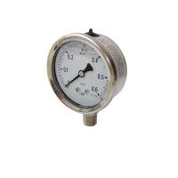 China Brass Glycerine Nitrogen Freon Pressure Gauge 60mm / 2.5