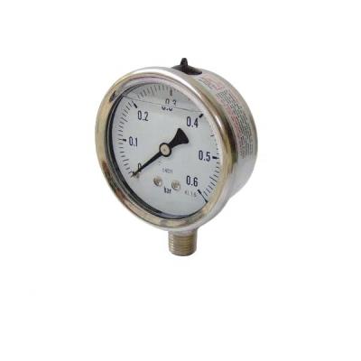 China Brass Glycerine Nitrogen Freon Pressure Gauge 60mm / 2.5