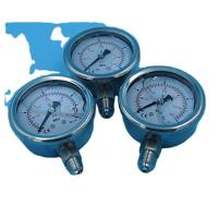 China 316 Stainless Steel Oil Filled Refrigerant Pressure Gauge 50mm / 2