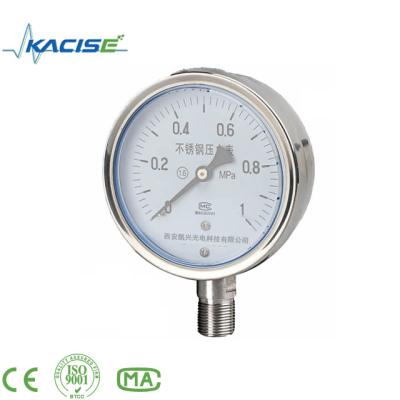 China 60mm Aluminium Oil Filled LPG Nitrogen Pressure Gauge for High Viscosity and Corrosive Media for sale