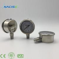 China 60mm Aluminium Oil Filled LPG Nitrogen Pressure Gauge for High Viscosity and Corrosive Media for sale