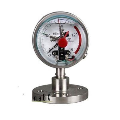 China Aluminium Silicone Oil Filled Oxygen Nitrogen Pressure Gauge 60mm CE Certified for Corrosive Media for sale