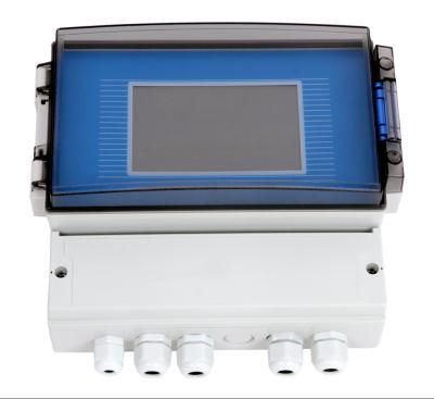 China ABS Split Shell Ultrasonic Water Flow Meter For Water Depth Range 0.02-10m POM Sensor Material for sale