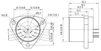 China Multifunctional miniaturized range detector with accelerometer for various industries with Ф18.2mm X23mm size for sale