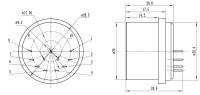 China Accelerometer Sensor For Measuring Machine Vibration With Deviation Value K0/K1＜5mg for sale
