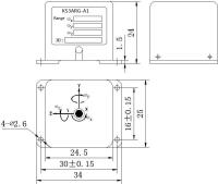 China Low power triaxial angular rate gyroscope, can be applied to robots, Storage temperature -65 ~ +125(°C), Weight ≤40(g) for sale
