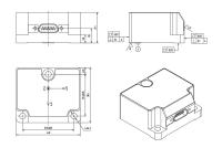 China 0.1% Cross Coupling Electronic Gyroscope Sensor for Pitch Angle Measurement -45℃～+85℃ for sale