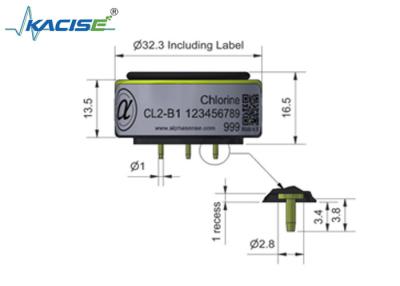China 20 Range Resolution 0.02 CL2-B1/CL2-B1 Chlorine Sensor for Accurate Detection for sale