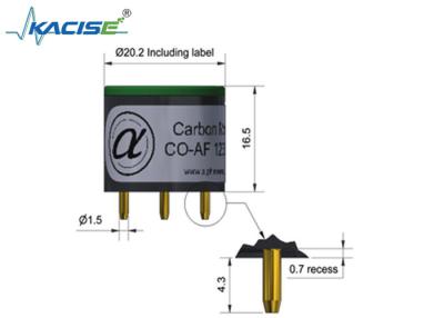 China CO-AF/CO-AF+ Carbon Monoxide Sensor with 55 to 90 Sensitivity, < 25 Response Time, and 5000 Range for sale