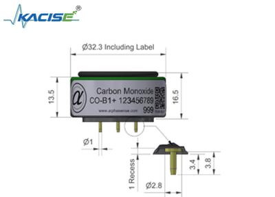 China CO-B1 Carbon Monoxide Sensor with Zero Current ± 4 and Range 5000 for Accurate Detection for sale