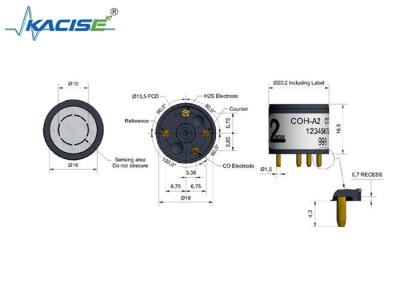 China Precise COH-A2 Carbon Monoxide and Hydrogen Sulfide Detector with 1000 Range and Fast Response Time for sale