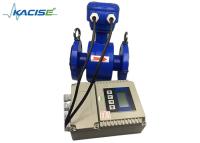 China Battery Power Smart Electromagnetic Flow Meter High Accuracy Blue Color for sale