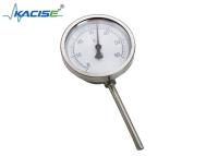 China Stainless Steel 304/316 Bimetal Thermometer with Customizable Stem Length and EN 13190 or ASME B40.3 Certification for sale