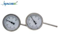 China Stainless Steel 304/316 Bimetal Thermometer with Customizable Stem Length and EN 13190 or ASME B40.3 Certification for sale