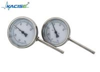 China WSS-411W Industrial Bimetallic Thermometer with Stainless Steel 304/316, Customizable Stem Length, and No Power Supply Required for sale