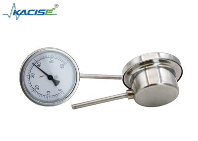 China WSS-411W Industrial Bimetallic Thermometer with Stainless Steel 304/316, Customizable Stem Length, and No Power Supply Required for sale