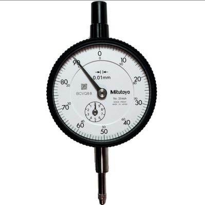 China Mitutoyo Dial Gauge with 10 mm Range 0.01 mm Graduation for Precision Dimensional Measurement and Environmental Resistance for sale