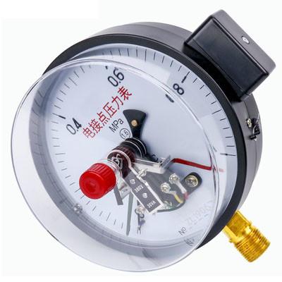 China KMC-YXC-150 Magnetic Aid Electric Contact Pressure Gauge With Bottom Connection for sale