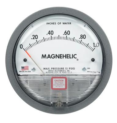 China Dwyer Series 2000 Magnehelic Differential Pressure Gauge Compatible Gases for sale
