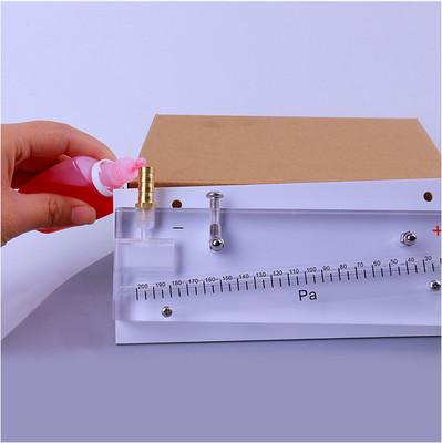 China KMC-DP-200 Red Oil Micro Pressure Gauge for Civil Air Defense Fire Protection for sale