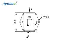China 0.5 - 4.5 V Voltage Output Two Axis Accelerometer Acceleration Sensor High Stability for sale