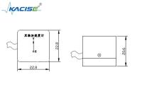 China High Frequency Magnetic Suction Biaxial Accelerometer with Wide Measuring Range and Temperature Resistance for sale
