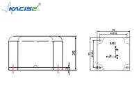 China Digital RS422 Output Accelerometer Speed Sensor High Stability Impact Resistance for sale