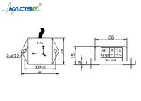 China K-3JSJ-300 Small Size Triaxial Accelerometer Sensor Module With High Frequency 0.5~4.5V Analog voltage output for sale