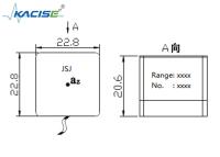 China Magnetic Suction Linear Accelerometer Sensor with Uniaxial Module and ±10 g Range for Vibration Performance for sale