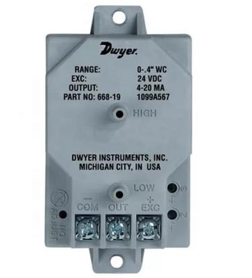 China Dwyer Series 607 Differential Pressure Transmitter 4-20mA Output for sale