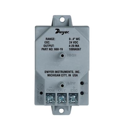 China Dwyer 607 Differential Pressure Transmitter 4-20mA Output for sale