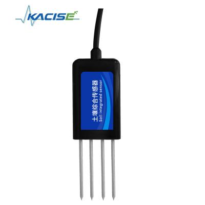 China KQS-SM Soil Comprehensive Sensor with 304 Stainless Steel Probe for 8 Soil Parameters and IP68 Waterproof Design for sale
