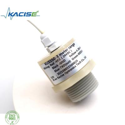 China Anti Corrosion Chemical Liquid Measurement / NPT PTFE Ultrasonic Level Sensor for sale