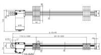 China ODM Electric Linear Actuator 100mm Linear Actuator 50000 Cycles for controlling for sale