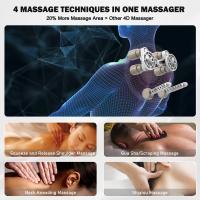 China Black Color Shiatsu Neck Massager With 1 And 3 Massage Modes for sale